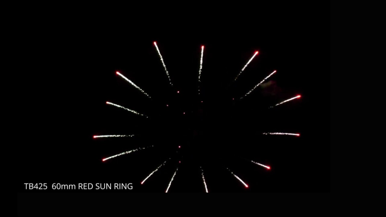 60mm Red Sun Ring Single Shot - YouTube