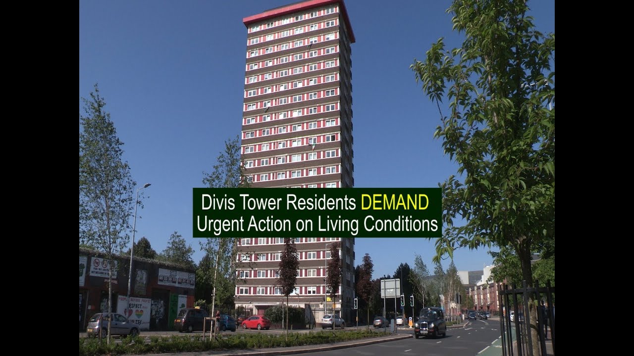 Divis Tower residents demand urgent action on living conditions - YouTube