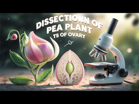Dissection Of pea flower and TS of ovary || Practical Of Biology ...