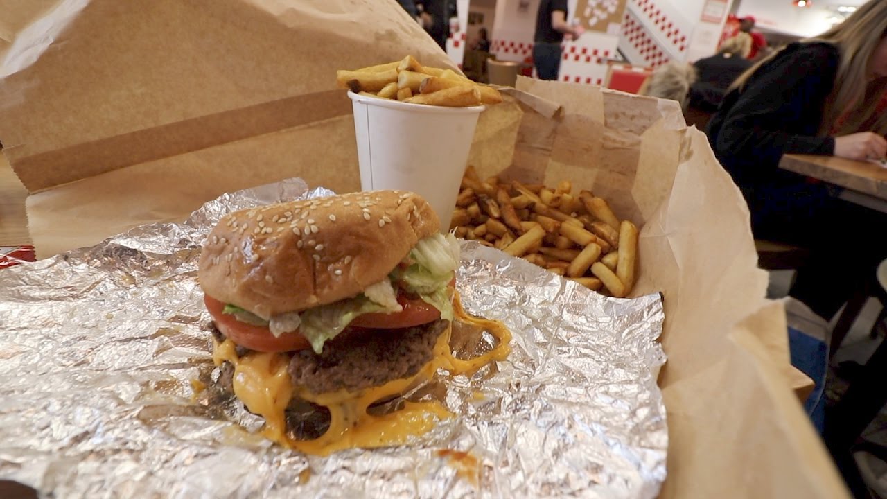 First review of "Five Guys" at Disney Village - YouTube