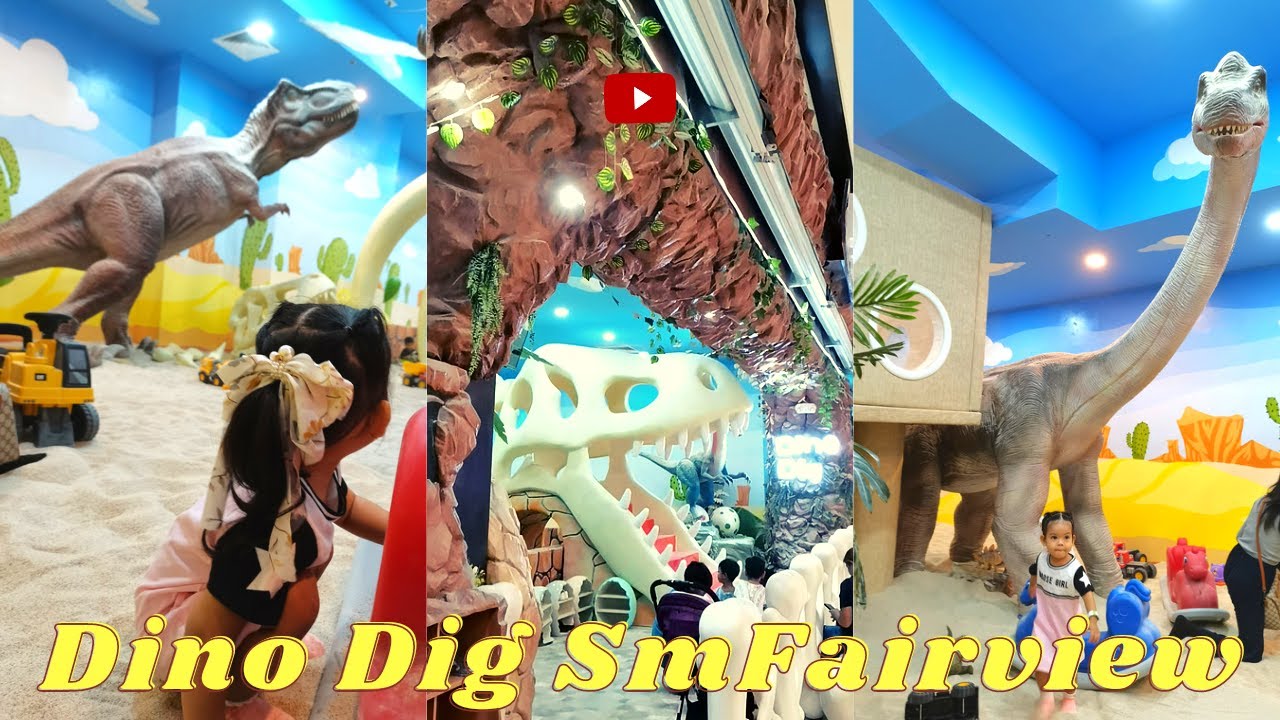 Dino dig Sm Fairview - YouTube