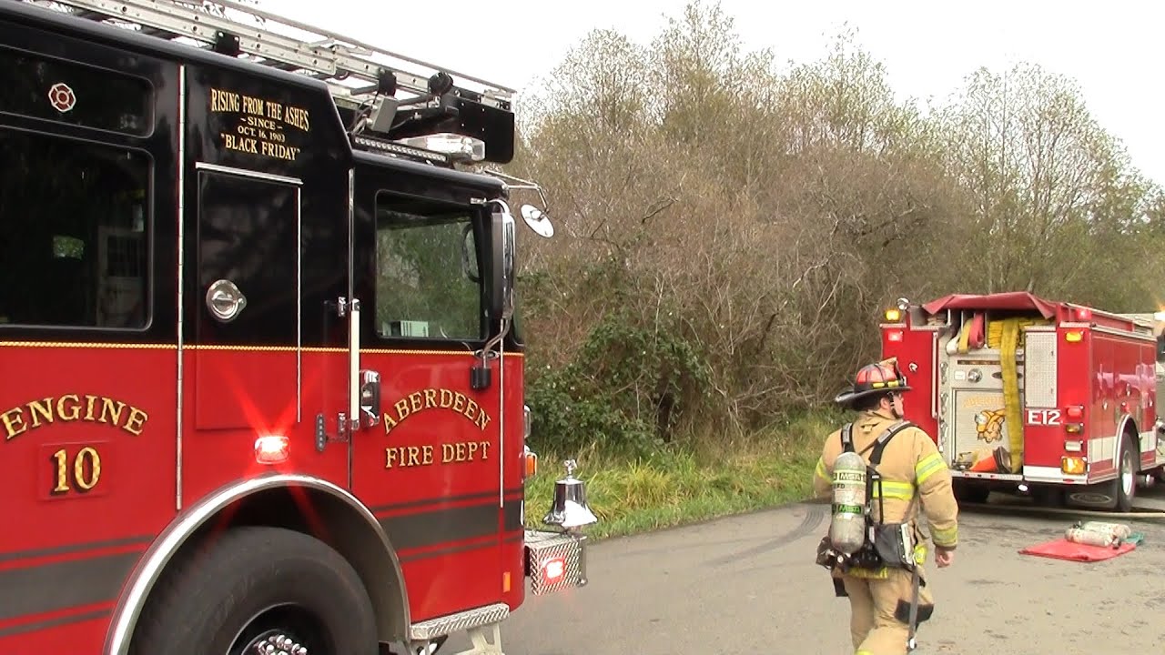 Aberdeen Fire Department: Motorhome & Structure Fire | Aberdeen, WA ...
