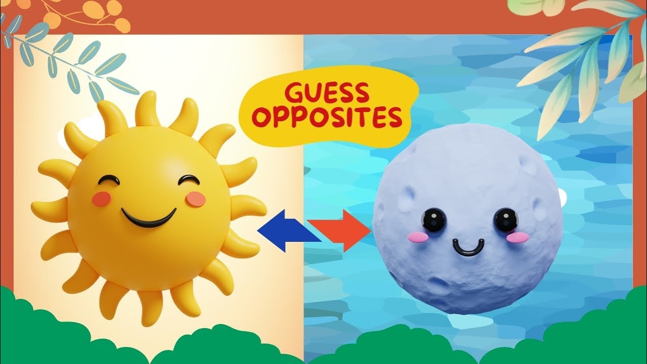 Guess the Opposite Word | Antonyms Every Kid Should Know | Opposites ...