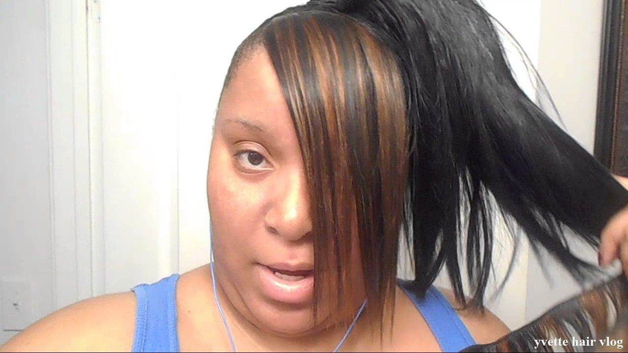 Invisible Ponytail With Bangs Tutorial - YouTube