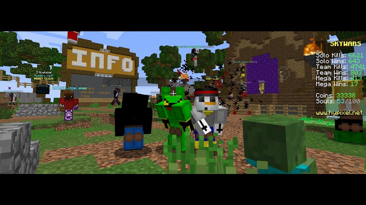 minecraft skywars first video - YouTube