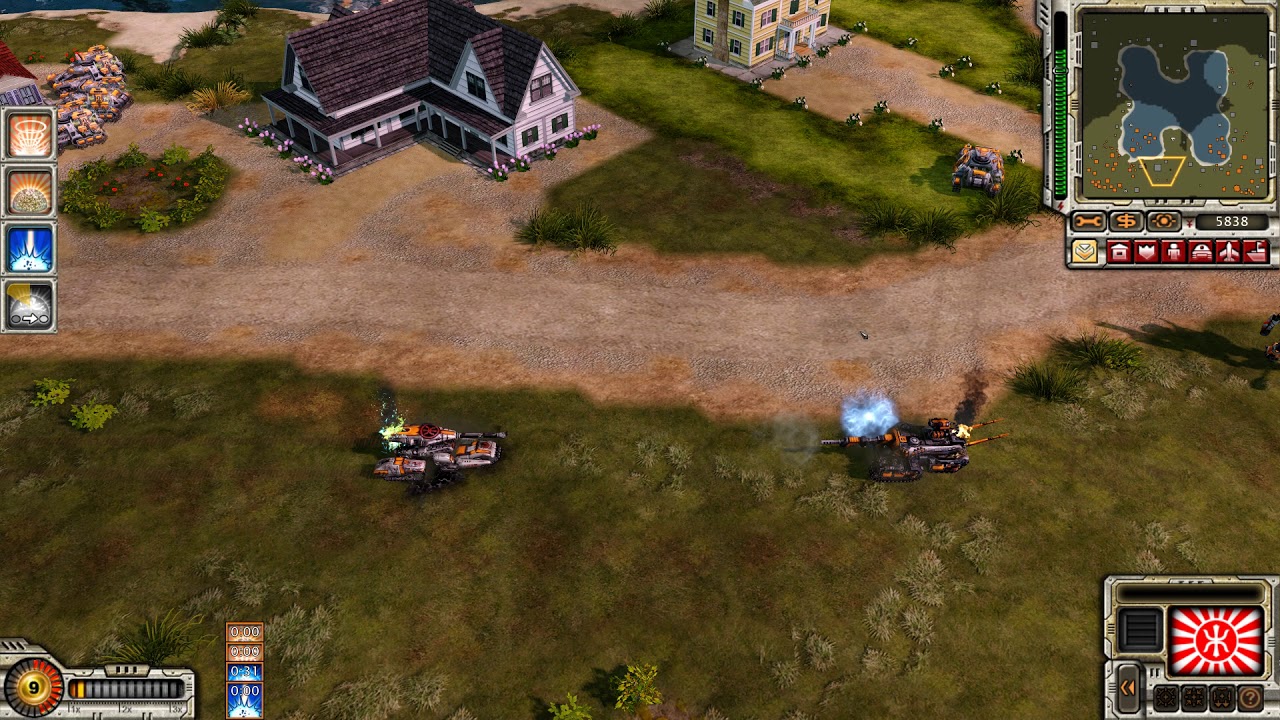 C&C Red Alert 3 Uprising Tsunami Tank vs Guardian Tank - YouTube