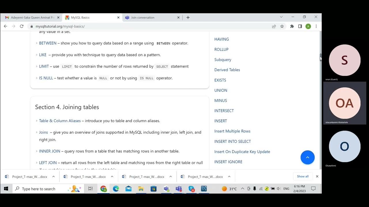 Database MySQL Part 2 - YouTube