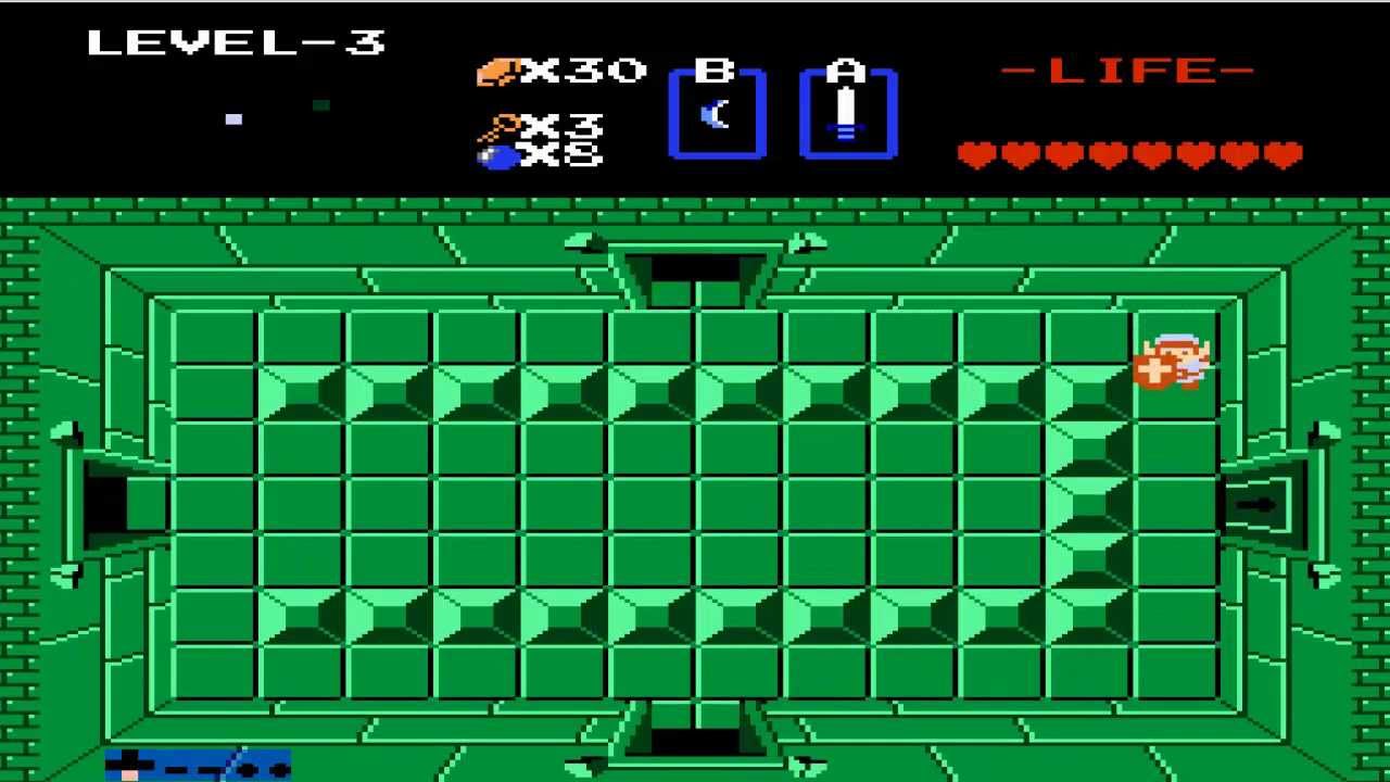 The Legend of Zelda 1 - Episode 3 (First Quest): Level 3, The Manji ...