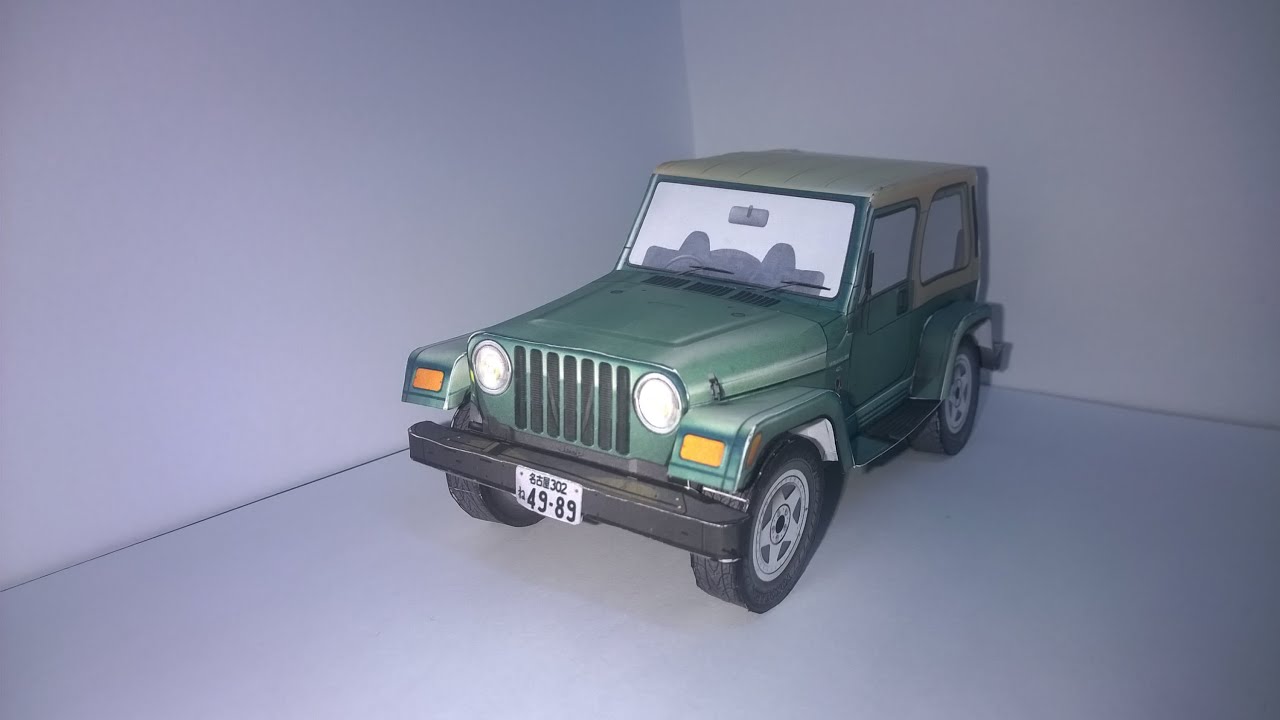 Papercraft Jeep - YouTube
