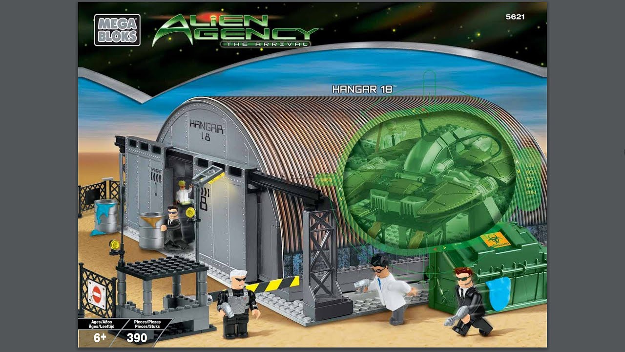 Hangar 18 Instructions | Alien Agency | Bloks | Anleitung | 5621 | MEGA Construx | - YouTube