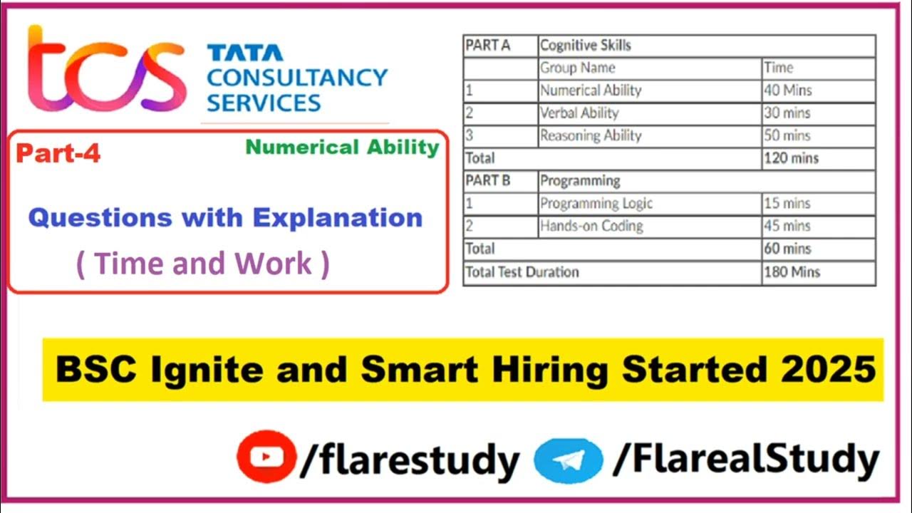 TCS NQT Numerical Ability Preparation Part 4 NQT Preparation |TCS Smart Hiring #nqt #placement ...