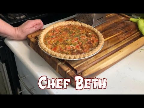 Bacon Tomato Quiche 1 minute Recipe With Chef Beth - YouTube