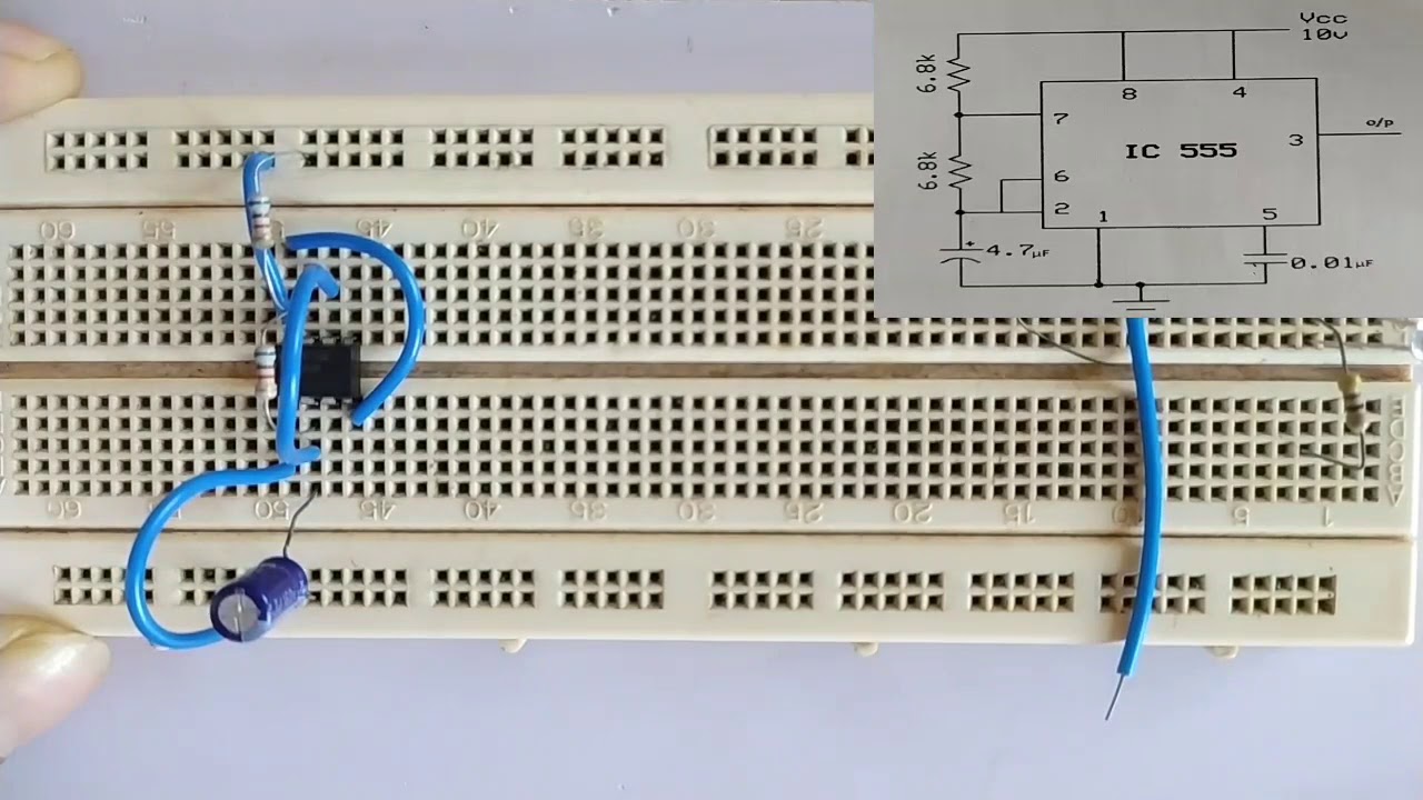 Square Wave Generator IC555 - YouTube