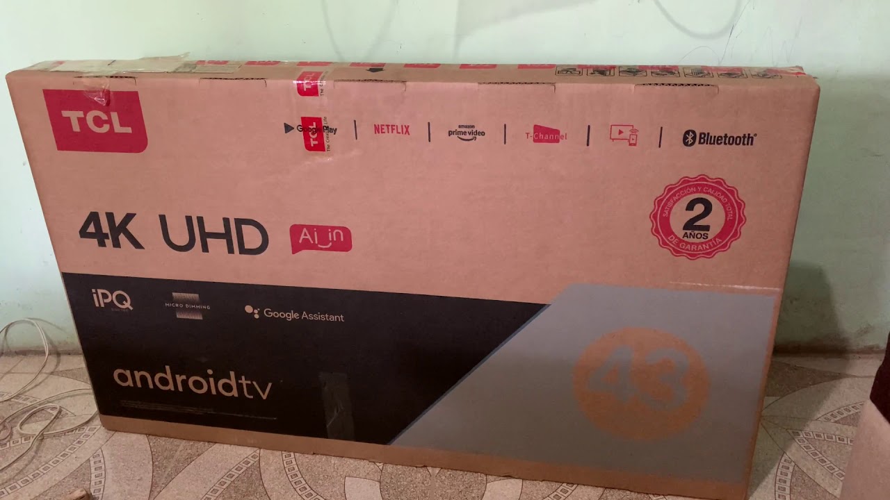 TCL P615 4K UHD Android Tv de 43 pulgadas modelo 2020 - YouTube