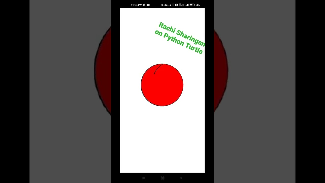 How To Make Itachi Sharingan On Python Turtle!!!! #trending #trend #coding #fun #cool #python ...