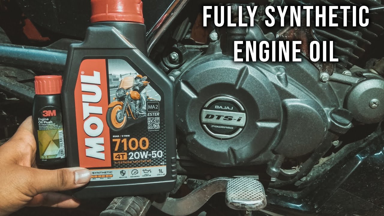 Pulsar 150 Engine oil change and Engine flush || Motul 7100 20W50 || 3M ...