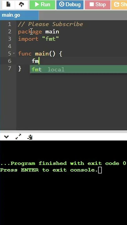 Hello world in Go- How to run first code in Go Language #shorts #programming #youtubeshorts ...