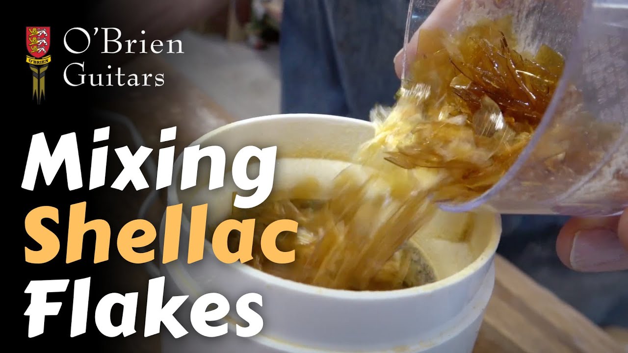 O'Brien Guitars - Mixing Shellac Flakes - YouTube