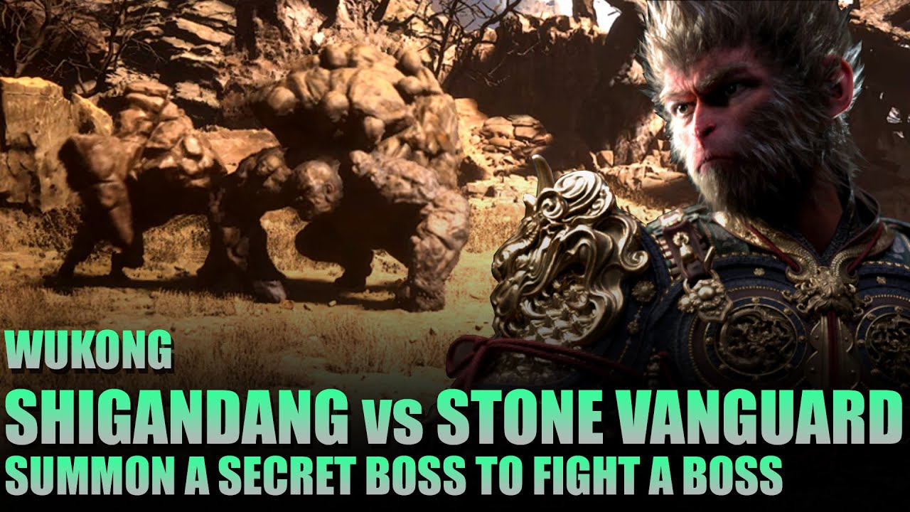 Summon Shigandang Vs Stone Vanguard Boss Guide | Black Myth Wukong ...