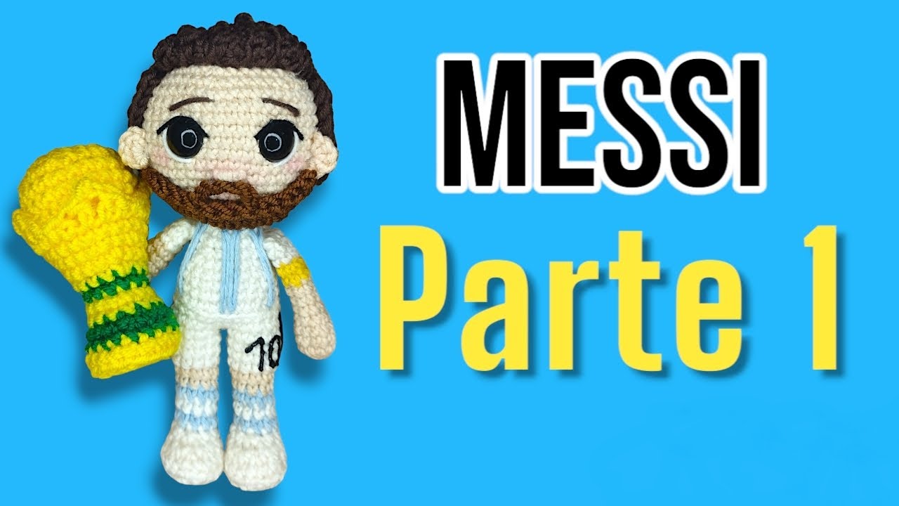 Leonel Messi ⚽amigurumi tutorial paso a paso 12cm parte 1 - YouTube