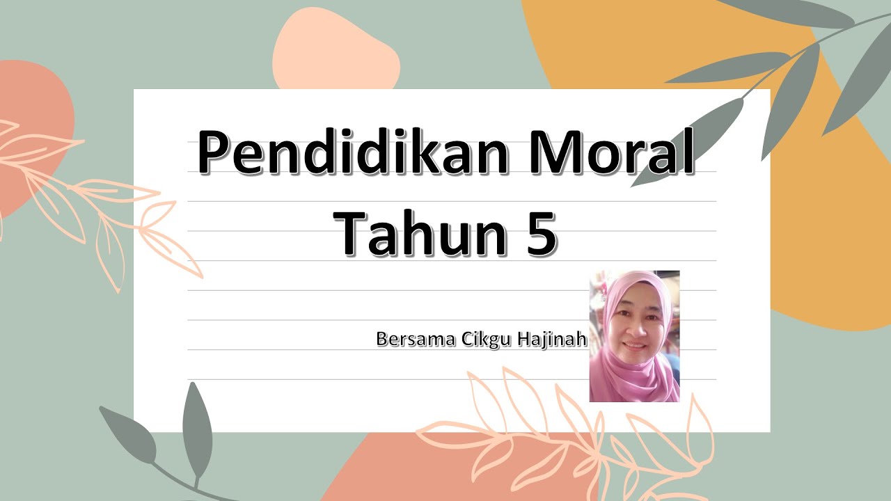 Pendidikan Moral Tahun 5 Kerajinan - YouTube