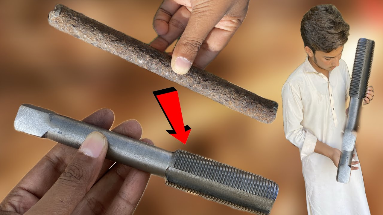 Making Thread Drill Tool With Steel Iron Shaft by Technical Method ...