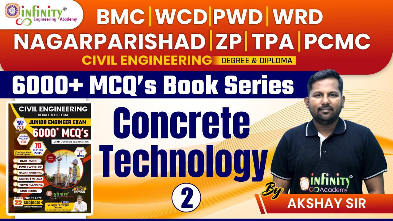 civil engineering 6000 mcq book solution series | concrete technology ...