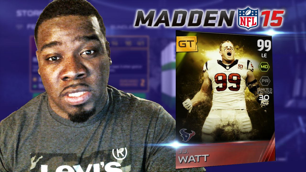Madden NFL 15 Ultimate Team " Golden Ticket J.J WATT " Pack Opening ...