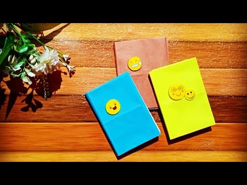 Easy Mini Notebook DIY || Handmade notebook|| step by step || Easy ...