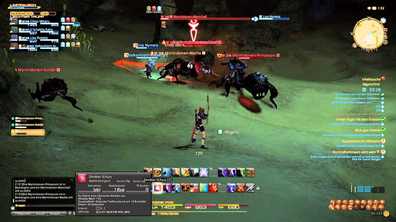 Final Fantasy XIV: A Realm Reborn | Myrmidonen-Prinzessin - YouTube
