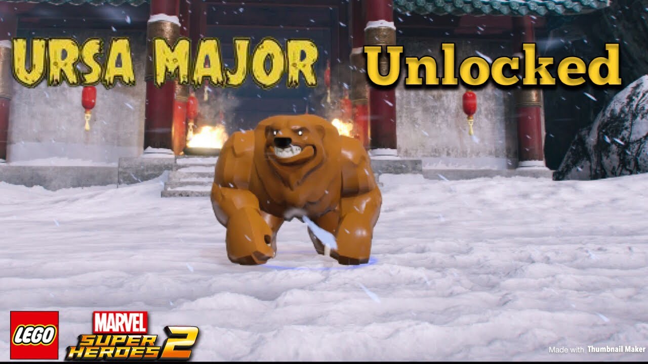 Lego Marvel superheroes 2 Unlocking-Ursa Major - YouTube