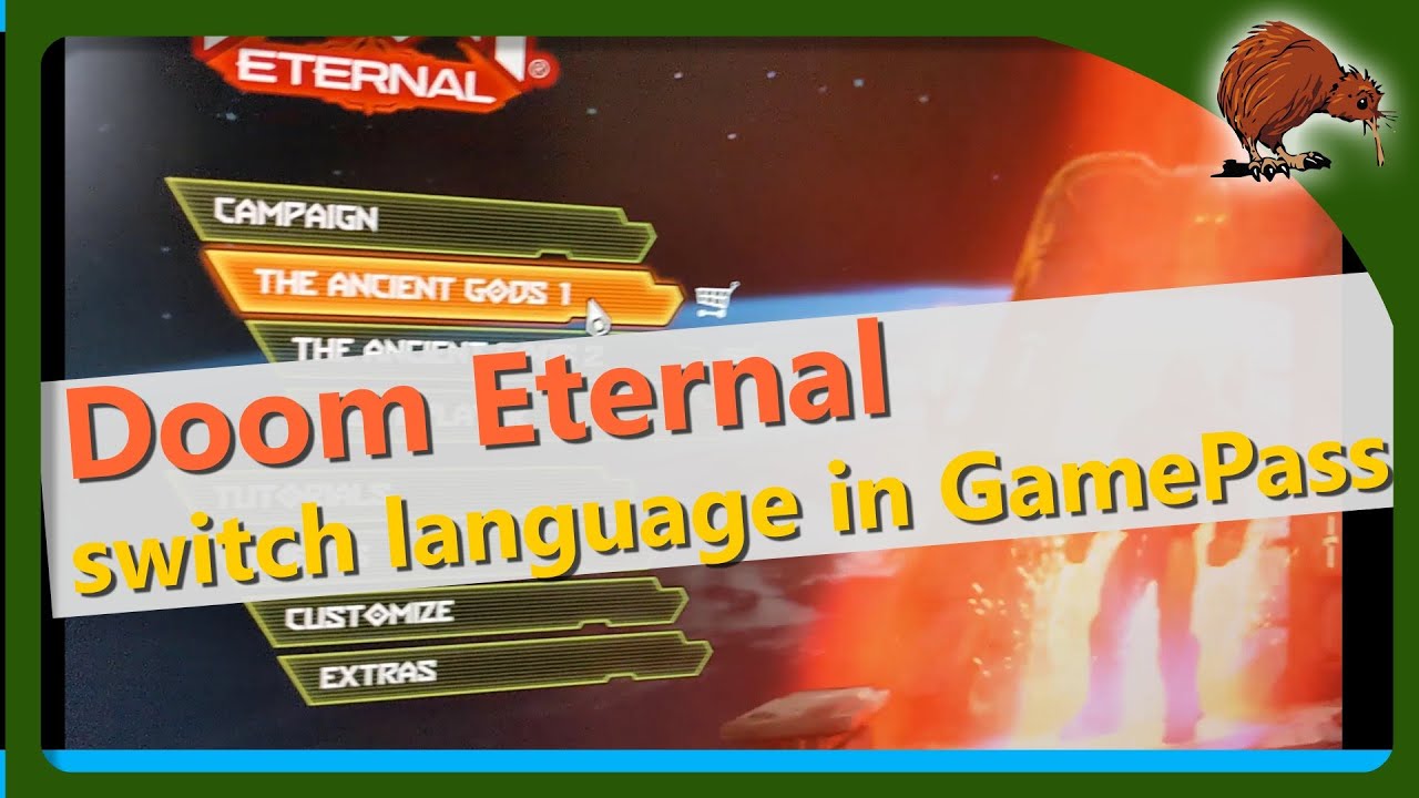 Doom Eternal switch language to English - Game Pass - YouTube