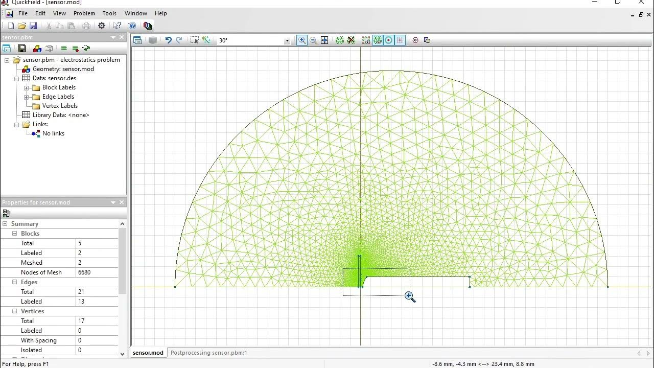 Touch sensor capacitance calculation using QuickField FEA software - YouTube