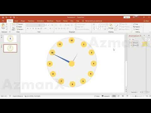Microsoft PowerPoint Clock Animation - YouTube