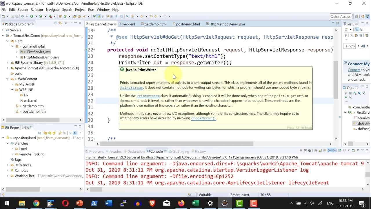 Apache Tomcat - JSP - Servlet - Read form elements get and post - Video 15 - YouTube