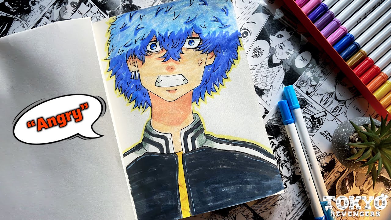 EASY TO DRAW "ANGRY" SKETCH FROM TOKYO REVENGERS - YouTube