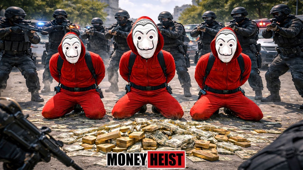 PARKOUR VS MONEY HEIST: Bad Guy and The terrorists planned a robbery ...