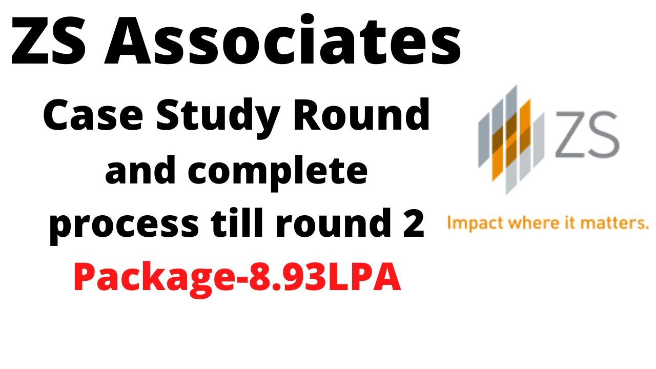 ZS Associates Case Study Round - YouTube
