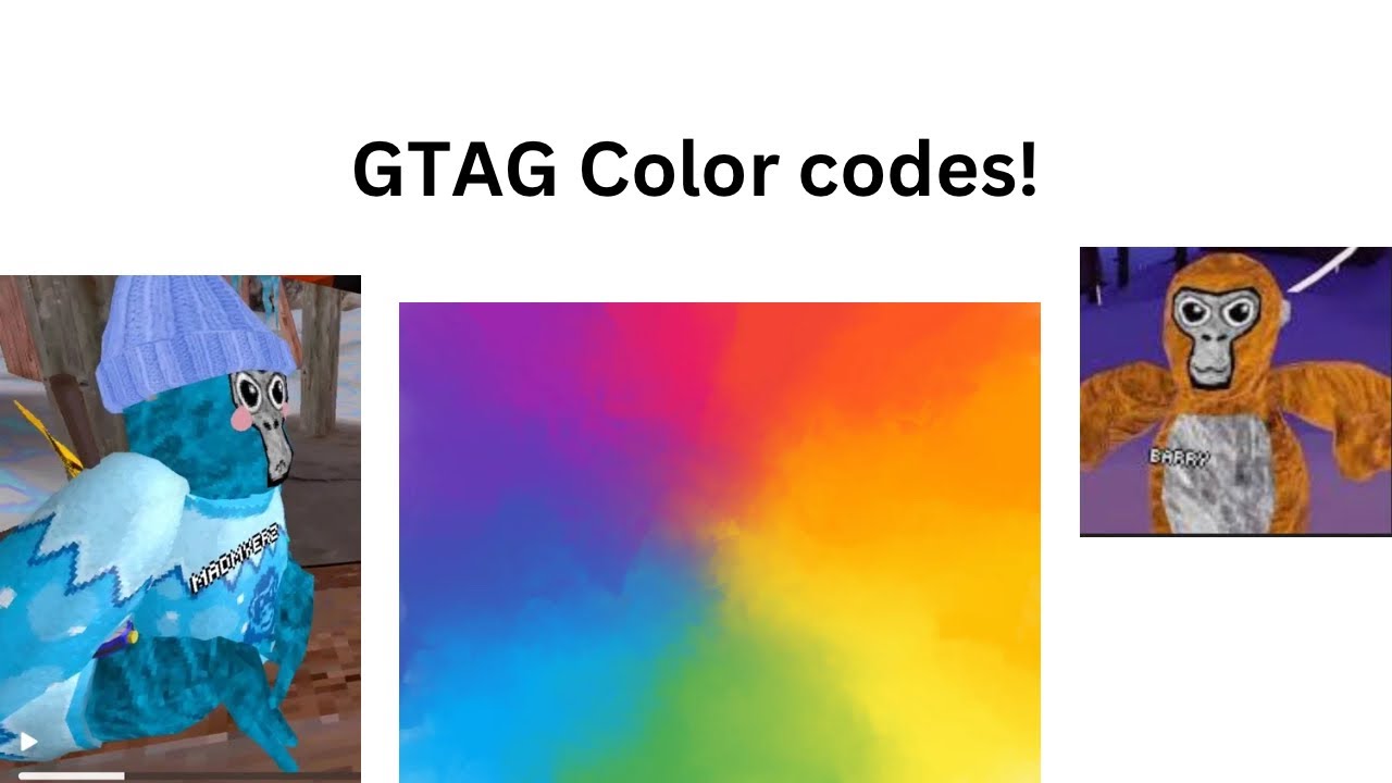 Cool gtag color codes if your bored - YouTube