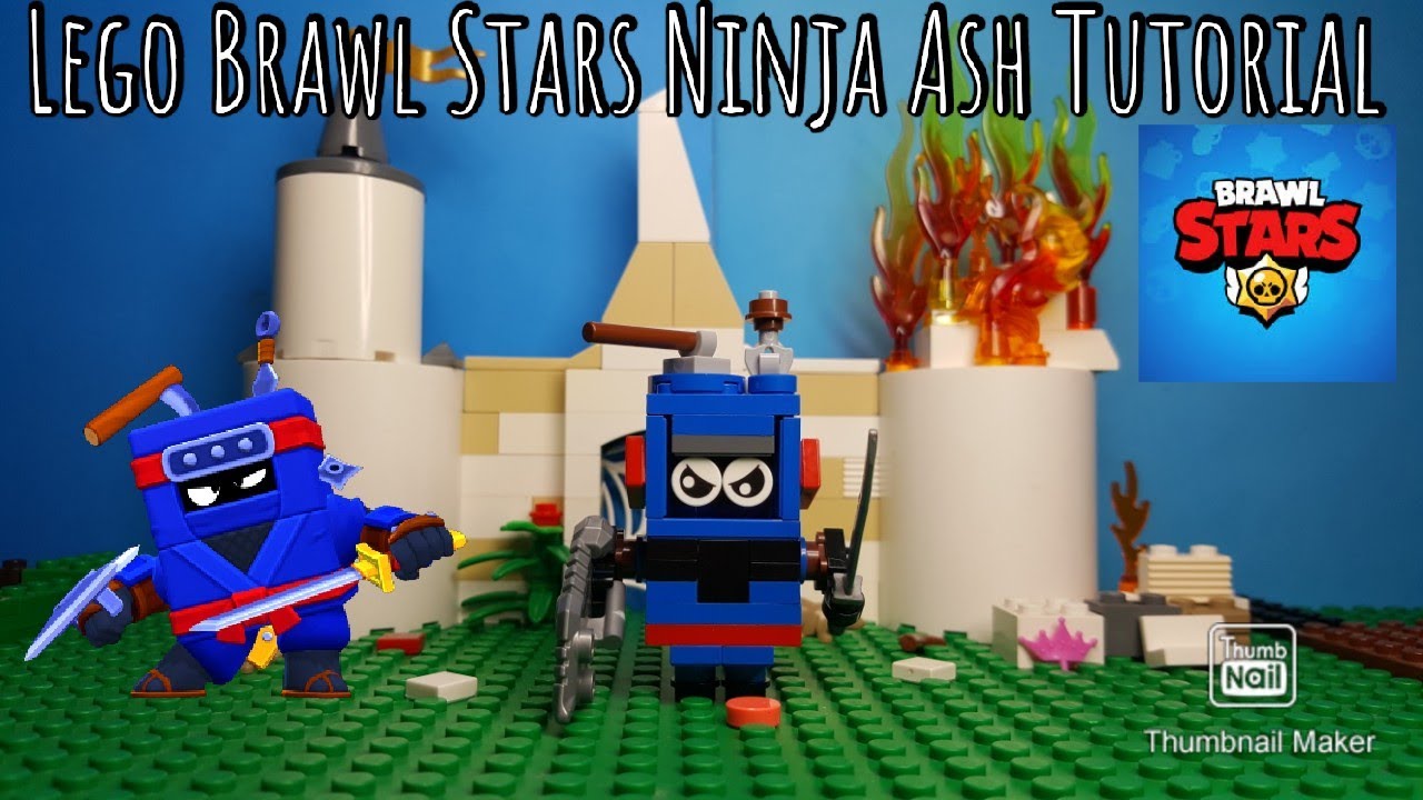 Lego Brawl Stars Ninja Ash tutorial - YouTube