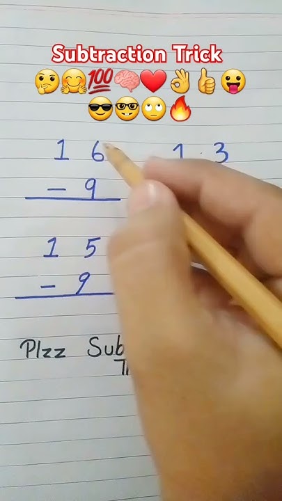 Subtraction tricks 🤗😎😉🧠 💯 #trick #maths #subtraction #mathstricks #multiplication #foryou - YouTube
