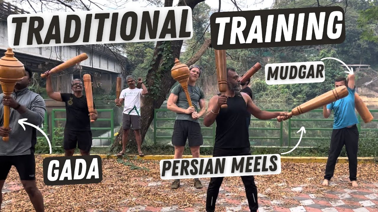 Ancient Indian Fitness Group Kochi | Mudgar | Gada | Indian Clubs | Clubbell - YouTube