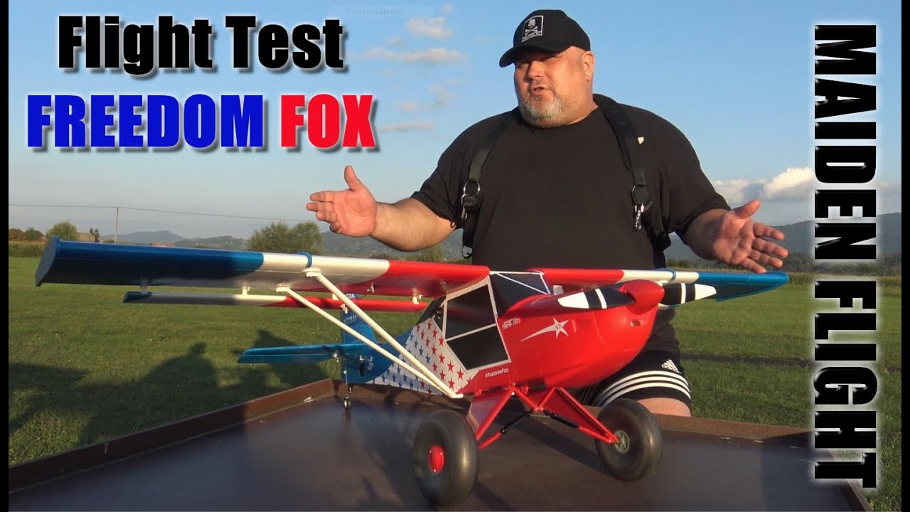 FLITE TEST Freedom Fox PNP 1100/1250mm 3S Maiden flight - YouTube