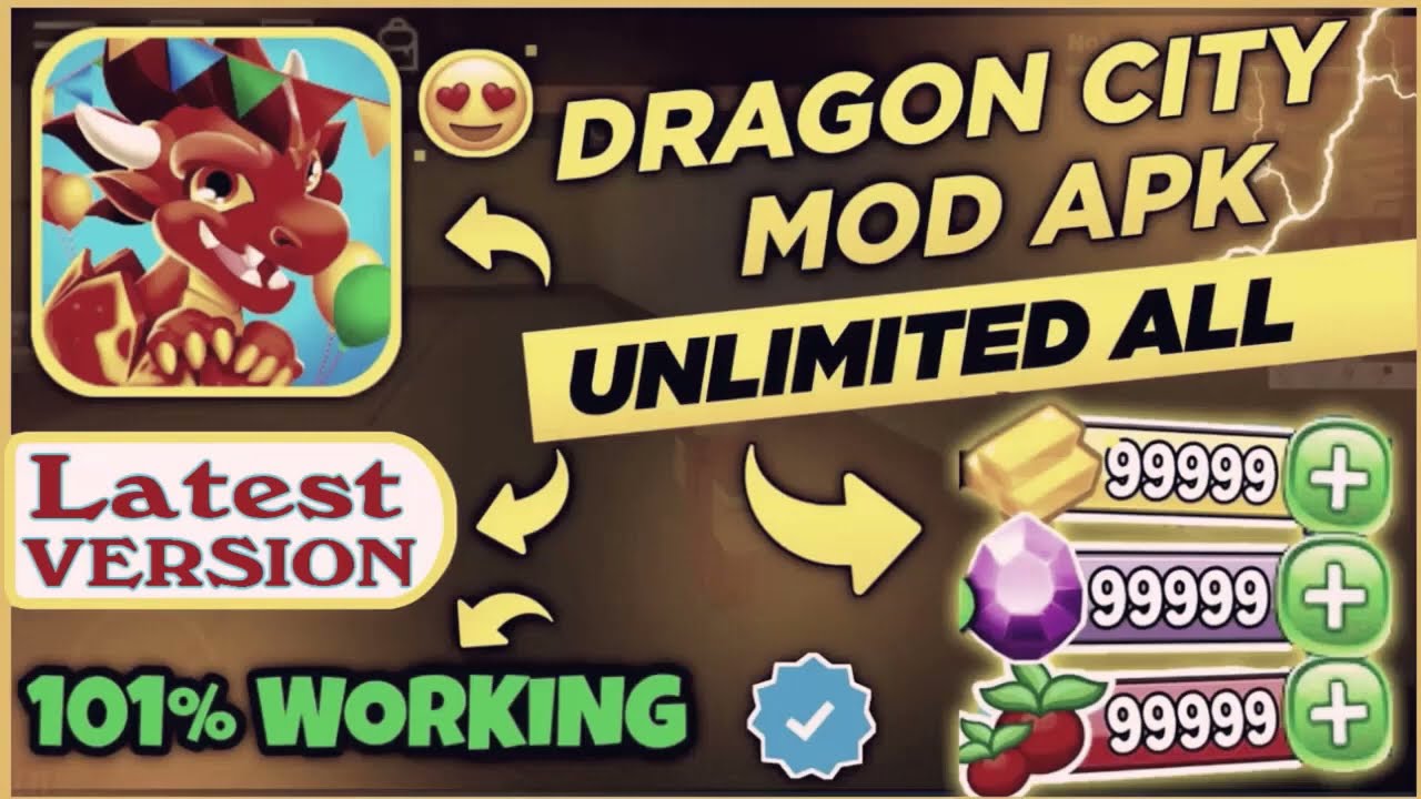 TUTORIAL Dragon City Mod Apk 2022 Gameplay🔥Unlimited Gems Food Gold ...