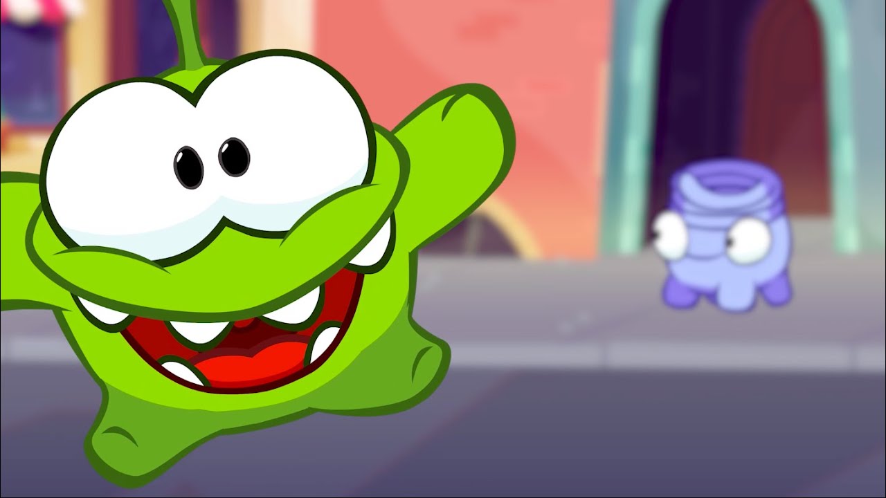 Learn English with Om Nom - Noms do different fun activities - YouTube