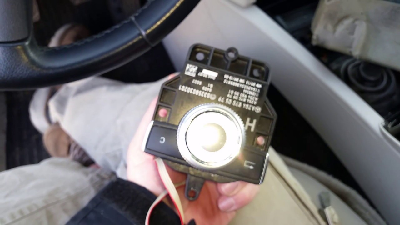 Comand Controller, Drehknopf, ausbauen Mercedes C-Klasse W204 - YouTube