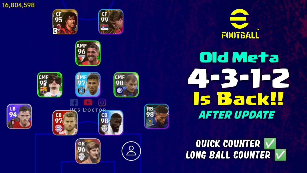 Old Meta 4-3-1-2 Is Back After Update!! Quick Counter Guide in ...