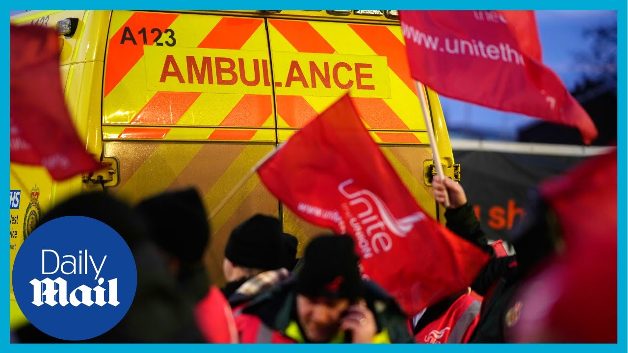 'Leaving the NHS in droves': Ambulance workers strike for third time in ...