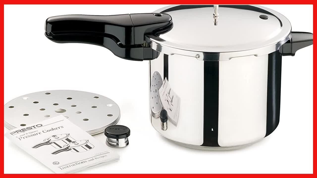 Presto 01362 6 Quart Stainless Steel Pressure Cooker - YouTube
