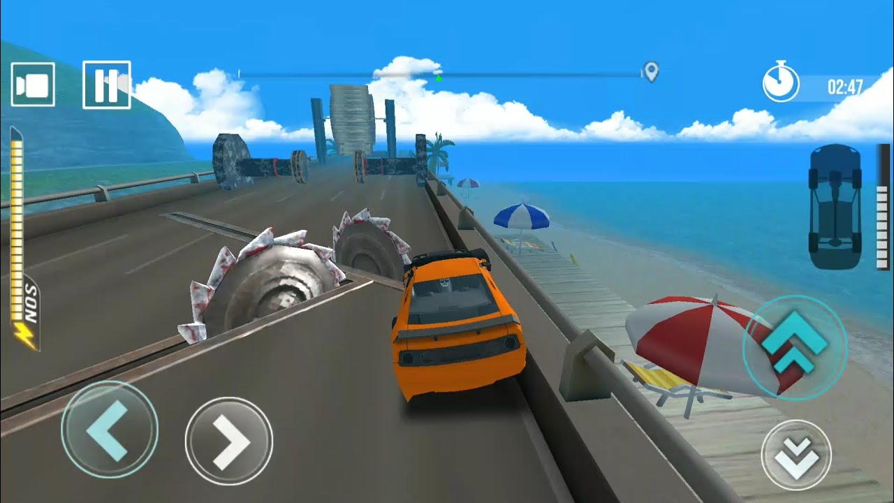 Deadly Race Speed Bump Car challenge Game 3D Android Gameplay #8 - YouTube